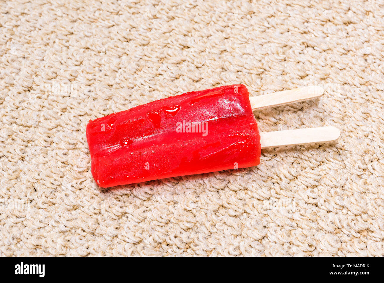Melted red popsicle hi-res stock photography and images - Alamy
