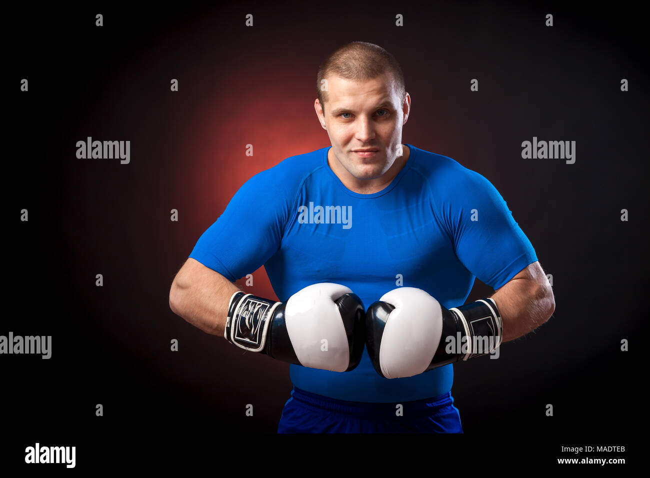 Standing fighting competition boxing boxing ring hi-res stock ...