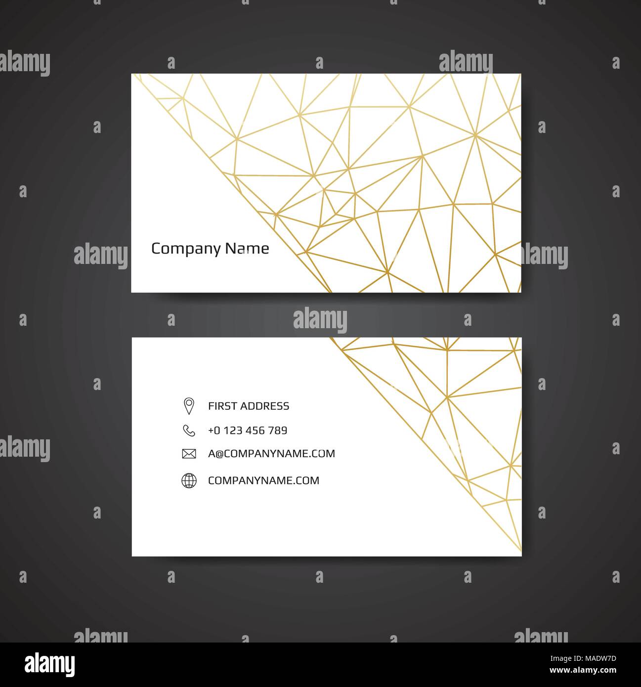 Set of engineering business card. Engineering drawings. vector ...