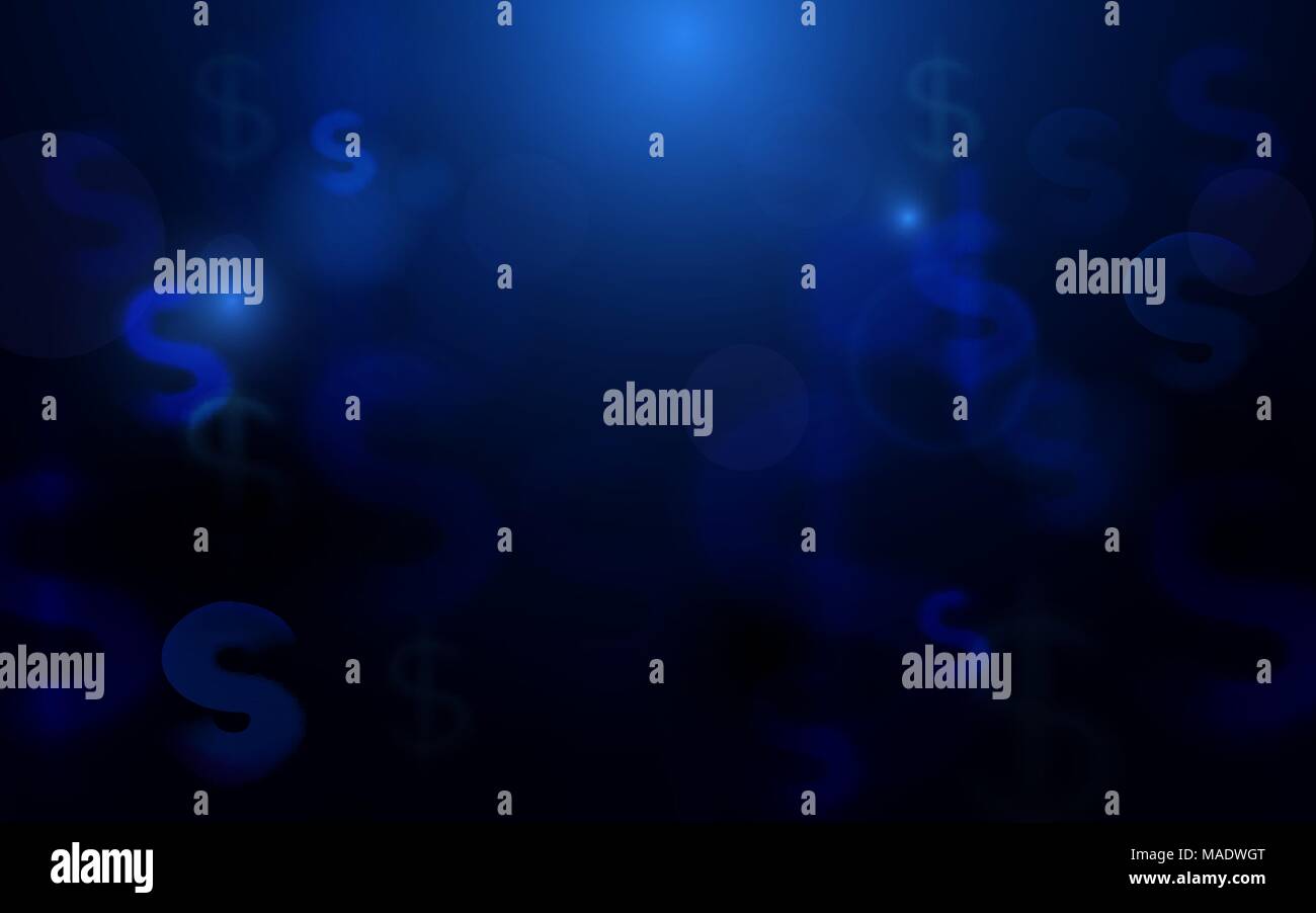 Abstract dark blue dollars sign background Stock Vector Image & Art - Alamy