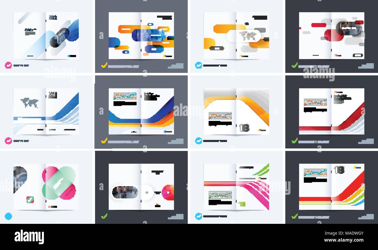 Abstract brochure design, modern catalog, centerfold cover, flyer in A4 ...