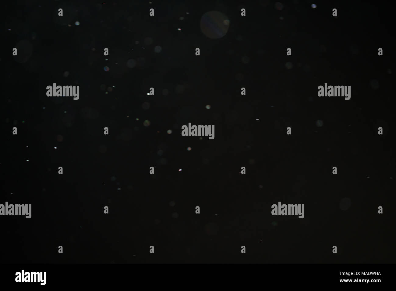 abstract dust particles over black background for overlay, effect Stock ...