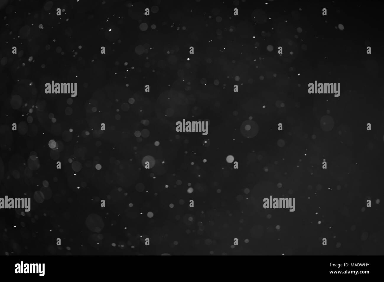 abstract dust particles over black background for overlay, effect Stock ...