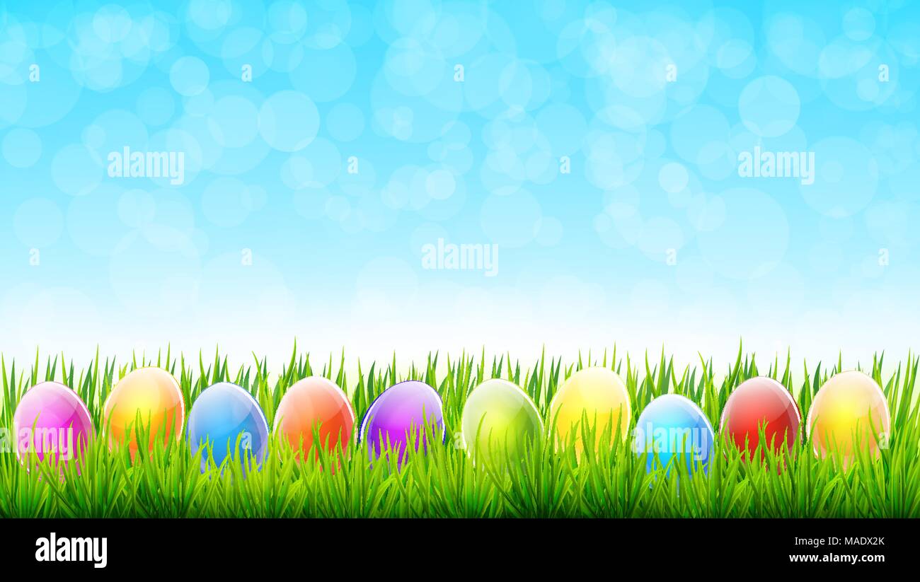Happy Easter border vector Stock Vector Image & Art - Alamy