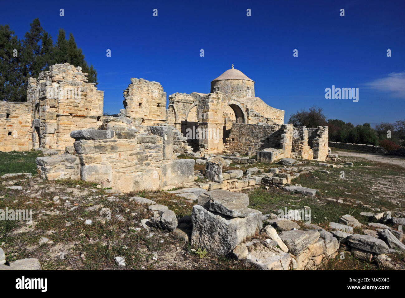 Abandoned Monastery of Timios Stavros, Anogyra,Cyprus Stock Photo - Alamy