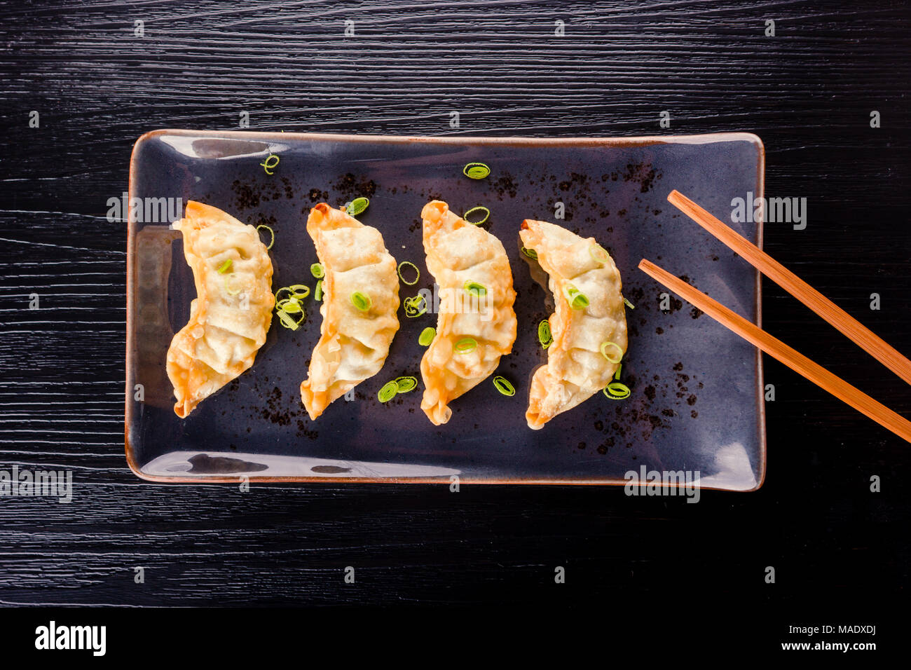 Japanese Fried Gyoza Stock Photo - Alamy