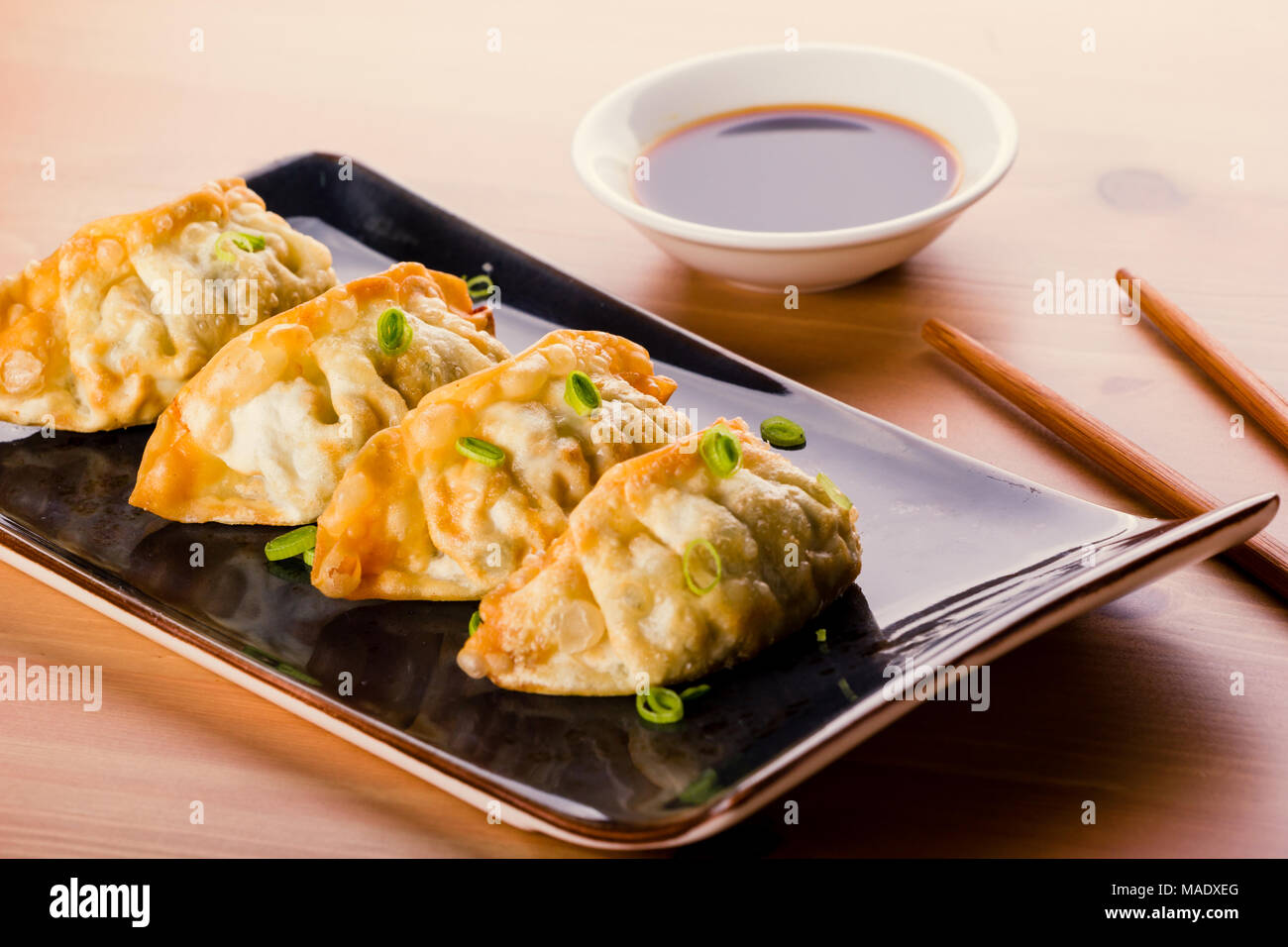 Japanese Fried Gyoza Stock Photo - Alamy