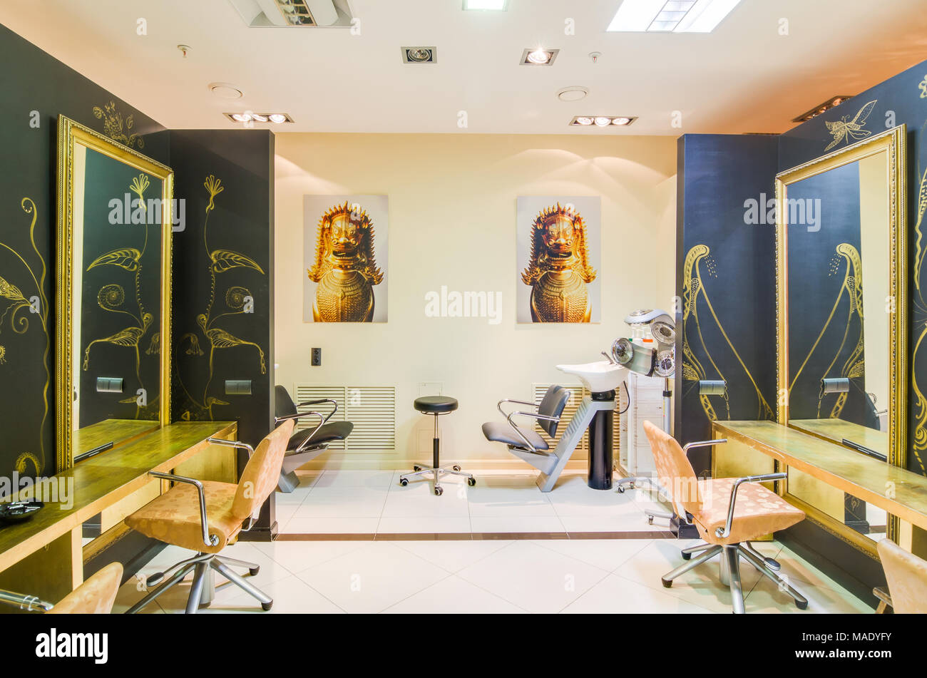 Beauty salon interior shot Stock Photo - Alamy