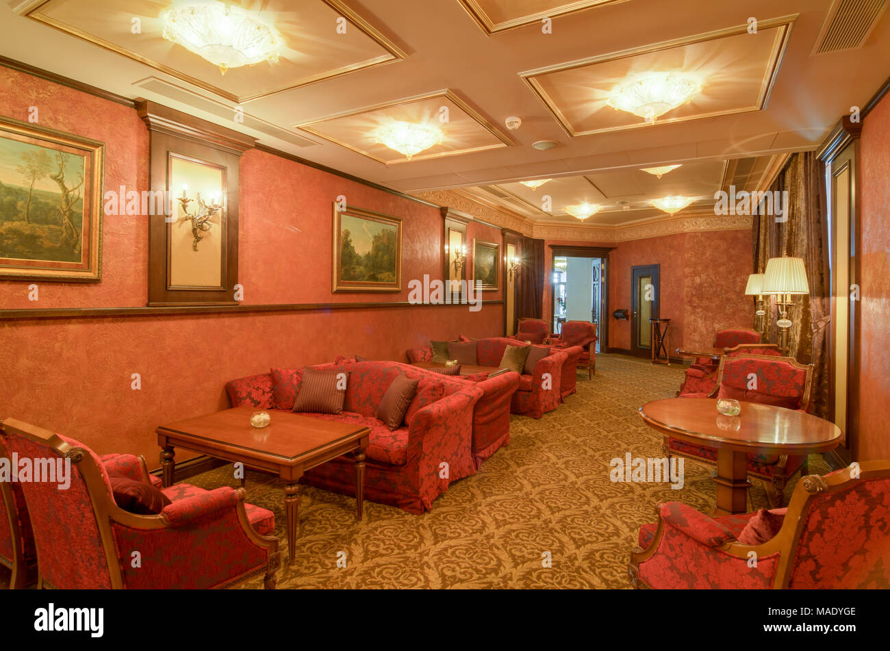 Restaurant interior shot Stock Photo - Alamy