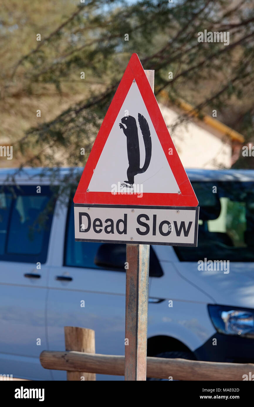 Dead slow sign hi-res stock photography and images - Alamy