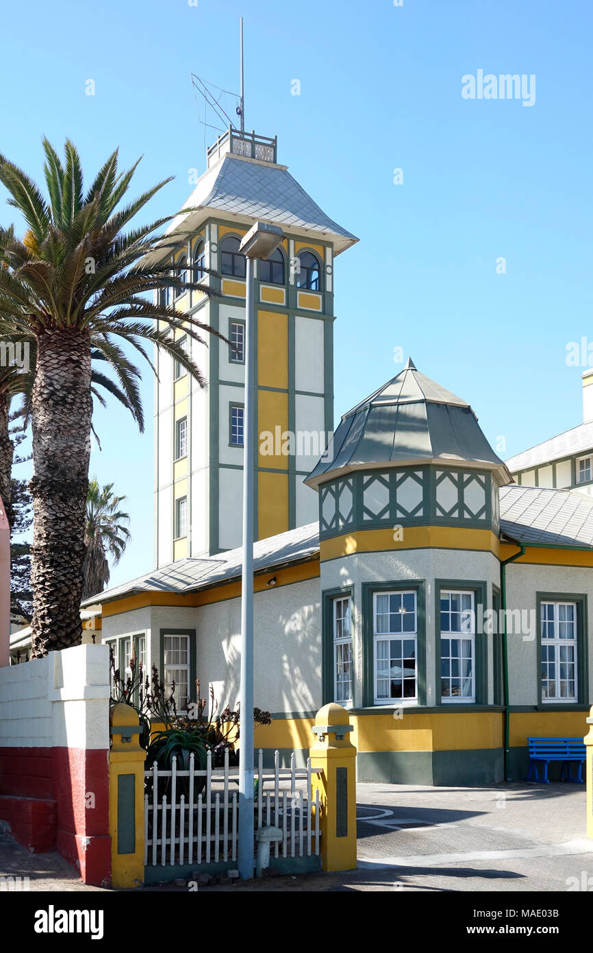 Namibia Swakopmund Woerman tower Stock Photo - Alamy