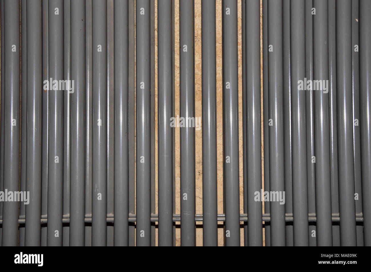 Zoom on a large water radiator Stock Photo - Alamy