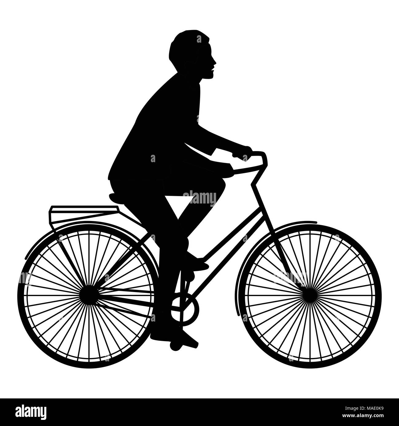 Person on bike rides Cut Out Stock Images & Pictures - Alamy