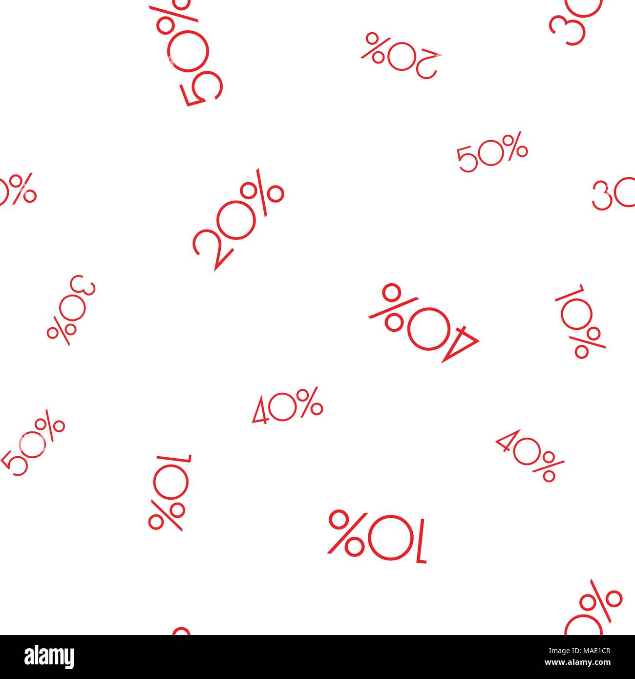 Percent seamless business background. Discount illustration. Economic ...