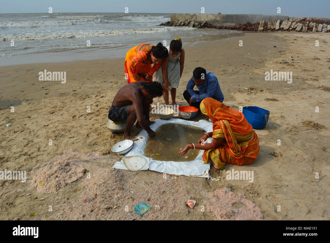 Mandarmani , West Bengal, India. Activities in the beach. Mandarmani is ...