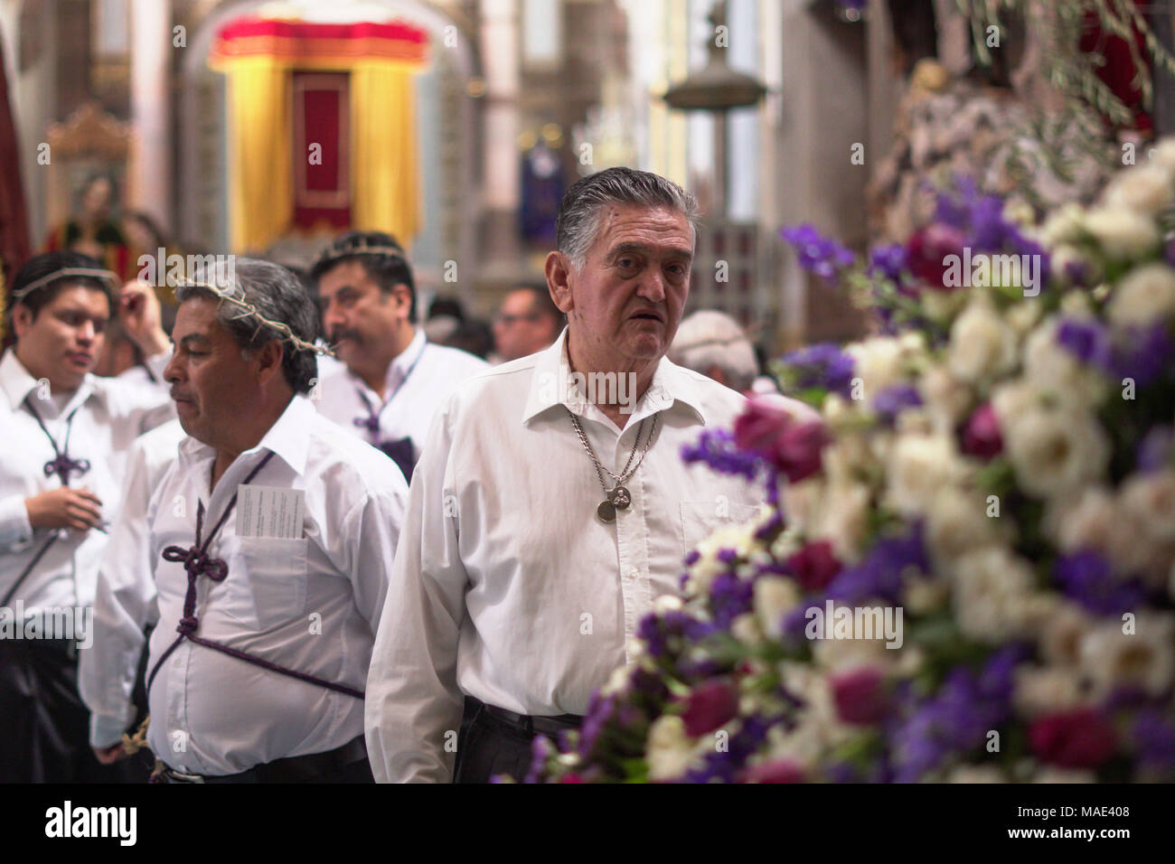 San Miguel, Mexico. 30th Mar, 2018. Residents take part in Good Friday ...