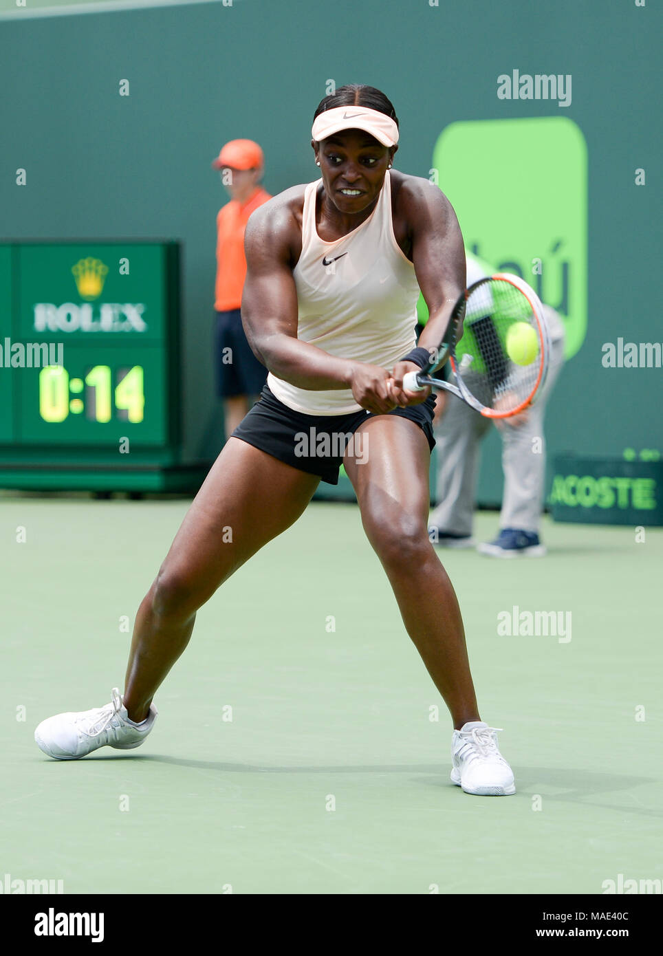 Miami, Key Biscayne, Florida, USA. 31st Mar, 2018. Sloane Stephens (USA ...