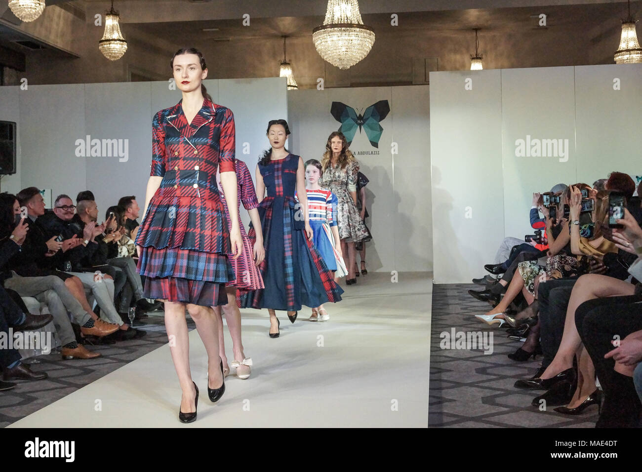 31 March 2018. London, England.Designer Najla Abdulaziz from Saudi ...