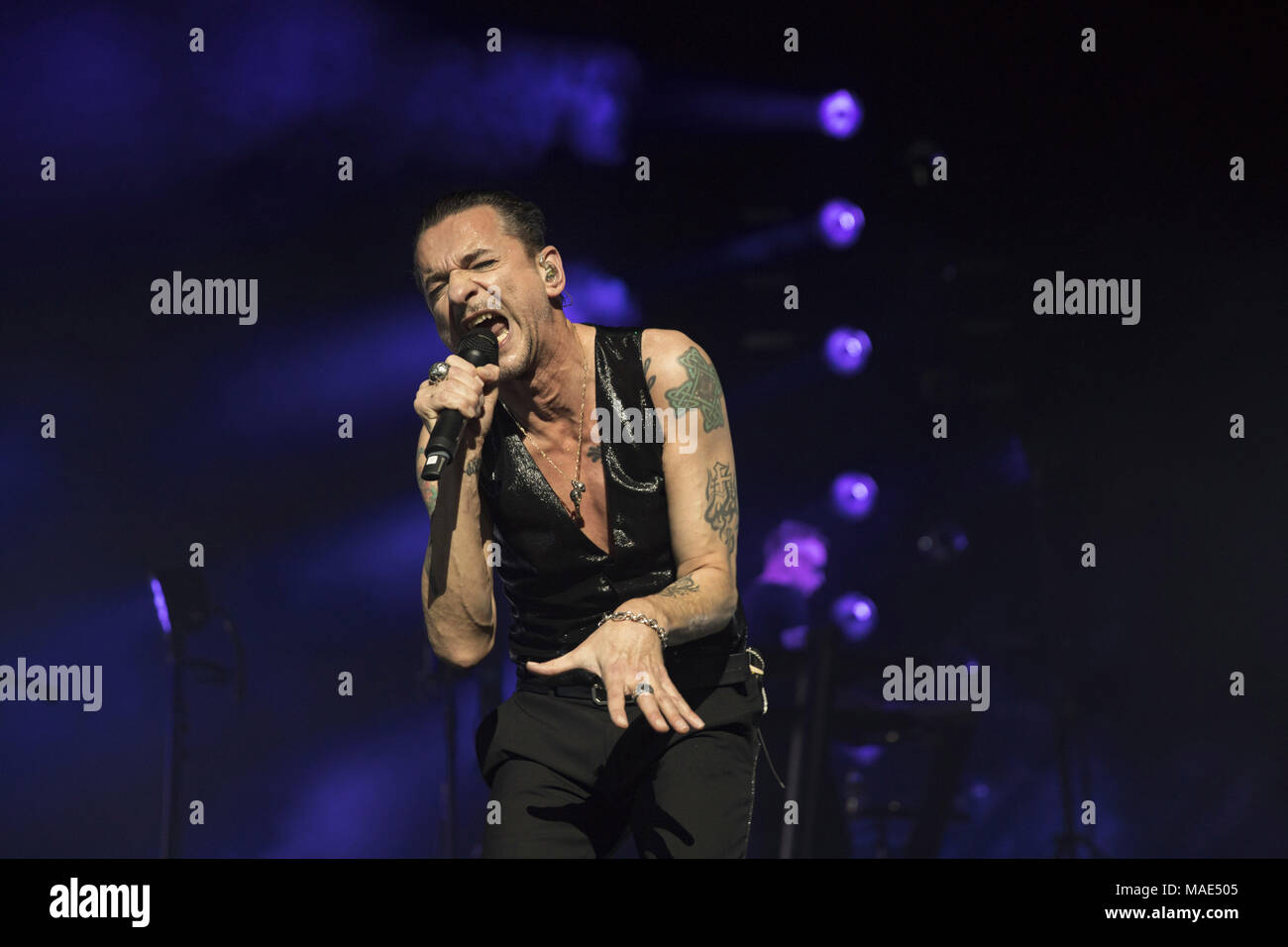 October 8, 2017 - DAVE GAHAN of DEPECHE MODE performs during the Global ...
