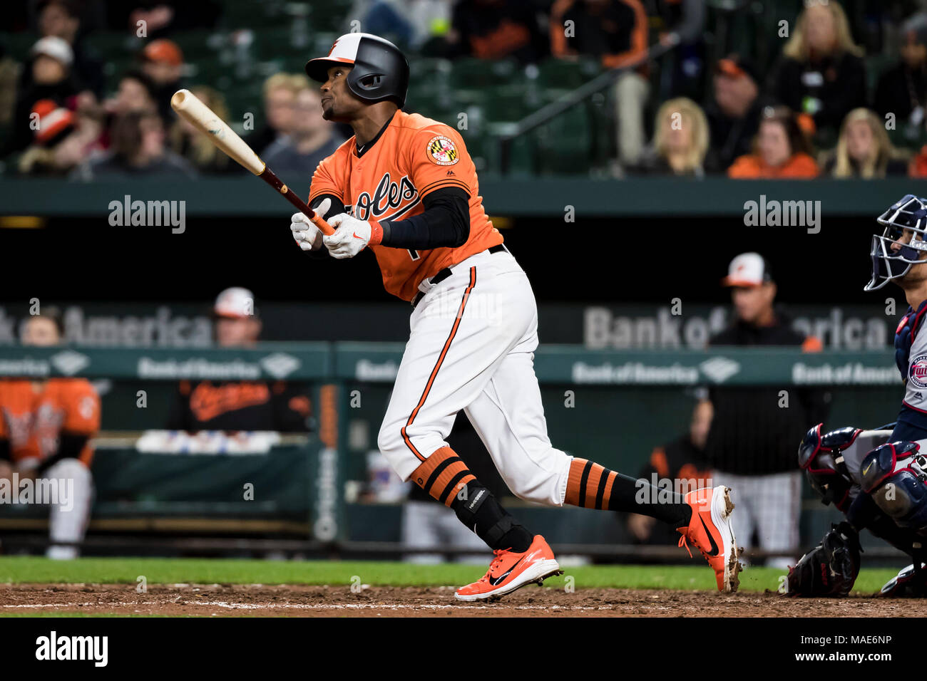 Baltimore, Maryland, USA. 31st Mar, 2018. Baltimore Orioles third ...