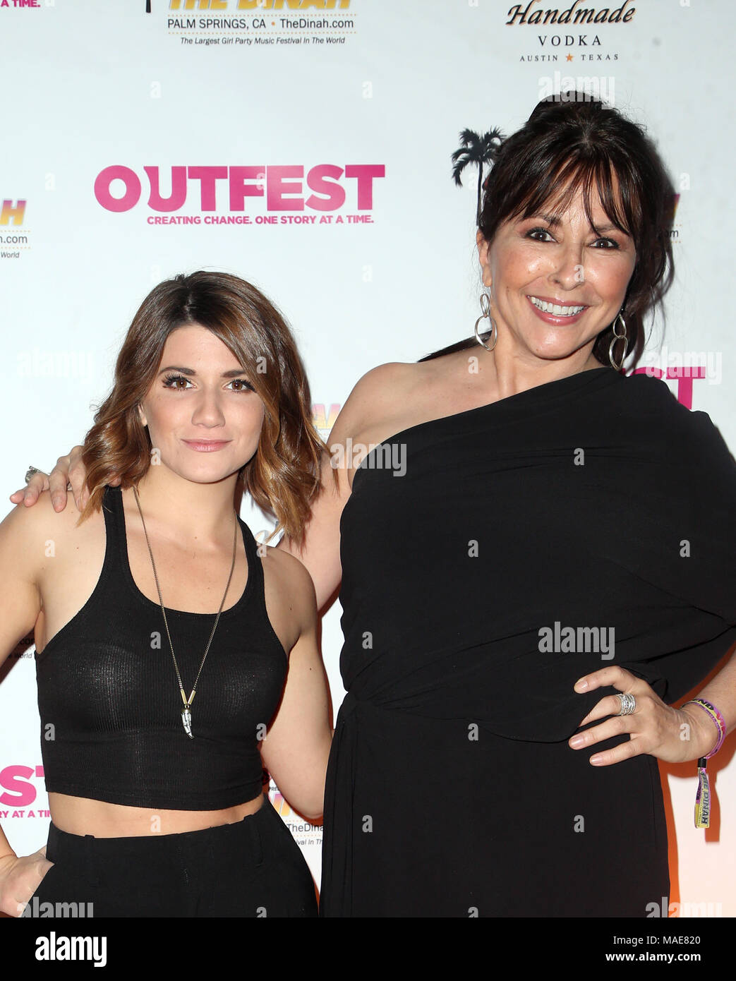 Palm Springs, Ca. 31st Mar, 2018. Elise Bauman, Marina Rice Bader, at ...