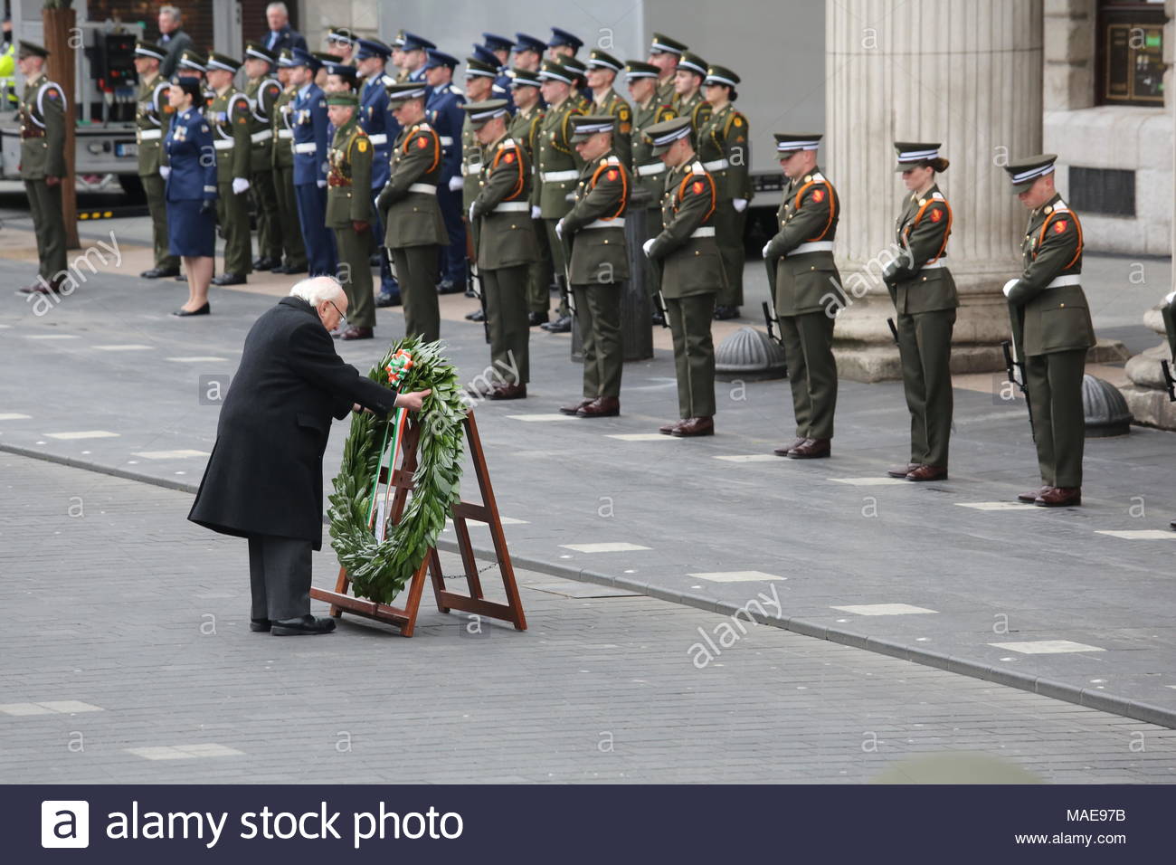Irish independence ceremony hi-res stock photography and images - Alamy