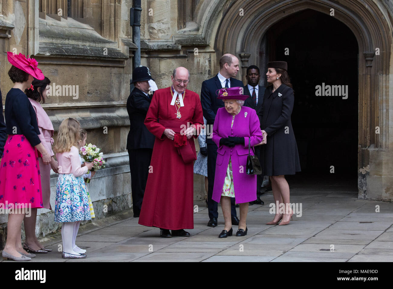 Windsor, UK. 1st April, 2018. Madeleine Carleston and Amelia Vivian ...