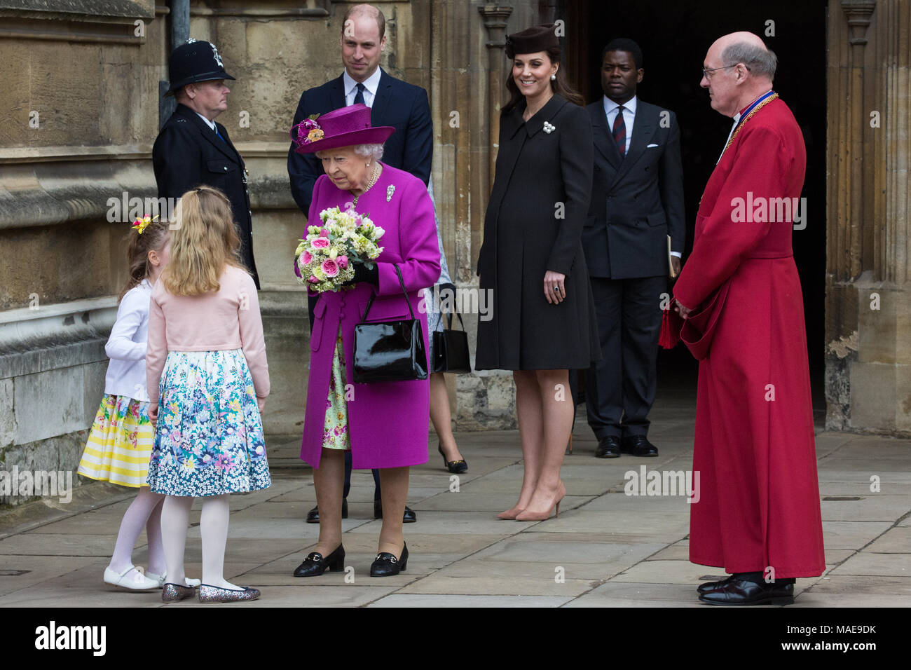 Windsor, UK. 1st April, 2018. Madeleine Carleston and Amelia Vivian ...
