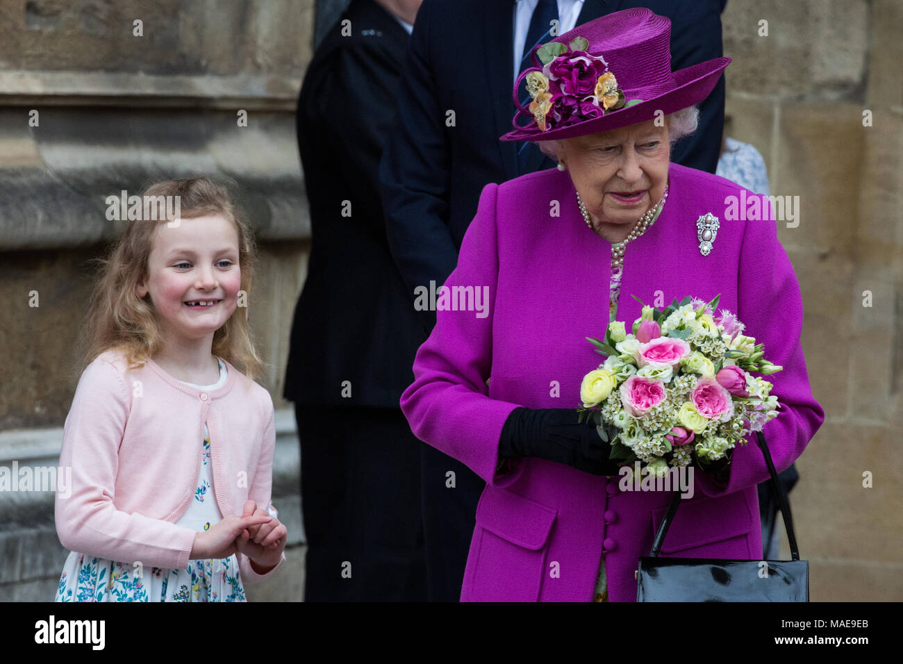 Leaving st georges chapel in windsor hi-res stock photography and ...