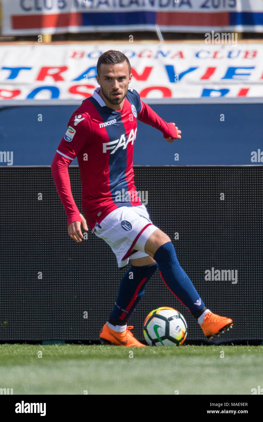 Federico Di Francesco of Bologna during the Italian "Serie A" match ...