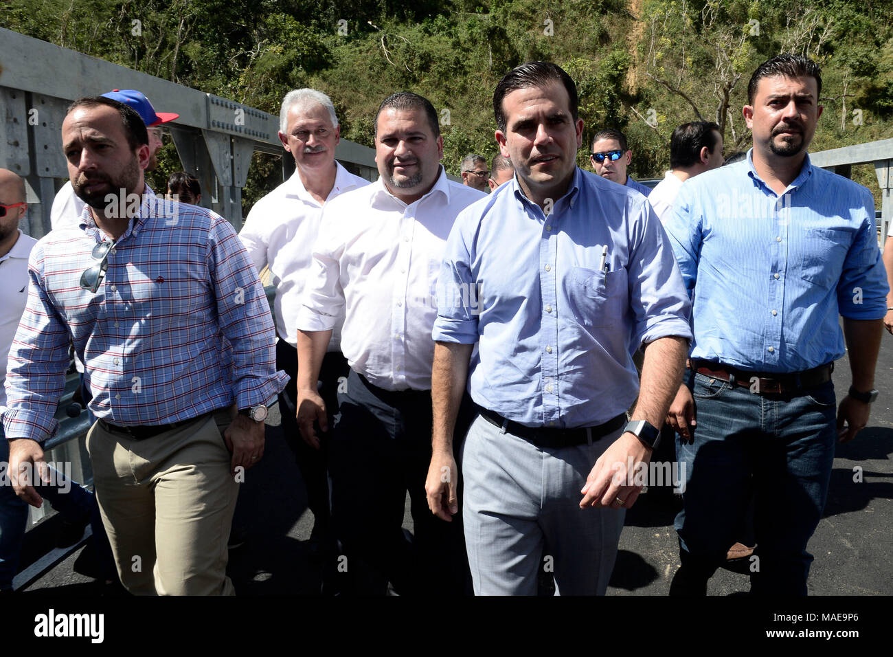 UTUADO, Puerto Rico. , . EL GOBERNADOR RICARDO ROSSELLO INAUGURA EL ...