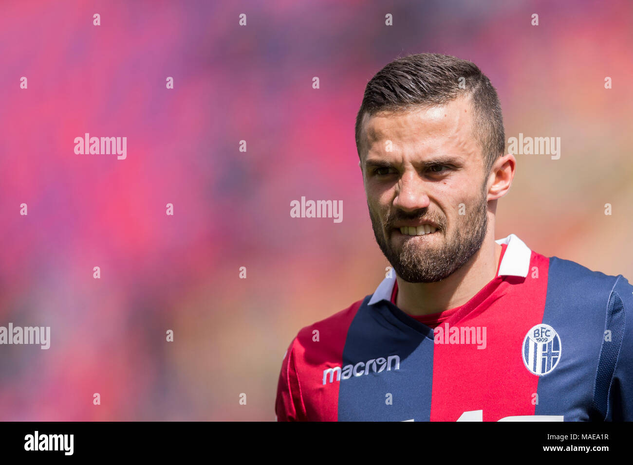 Federico Di Francesco of Bologna during the Italian "Serie A" match ...