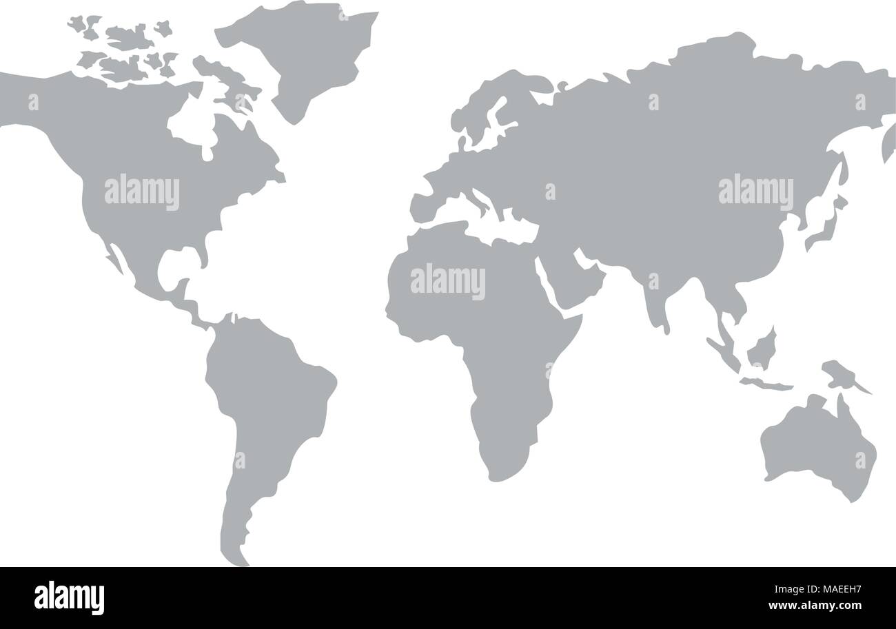 world maps silhouette icon vector illustration design Stock Vector ...