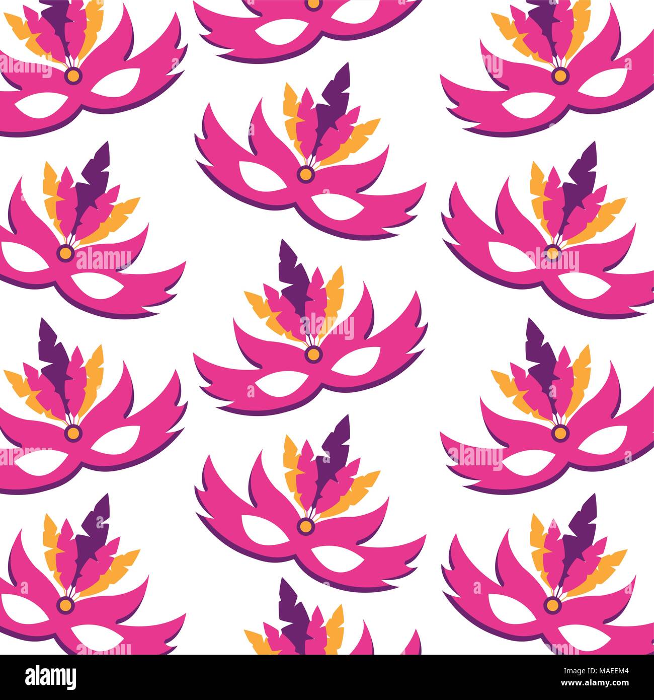 carnival mask pattern background vector illustration design Stock ...