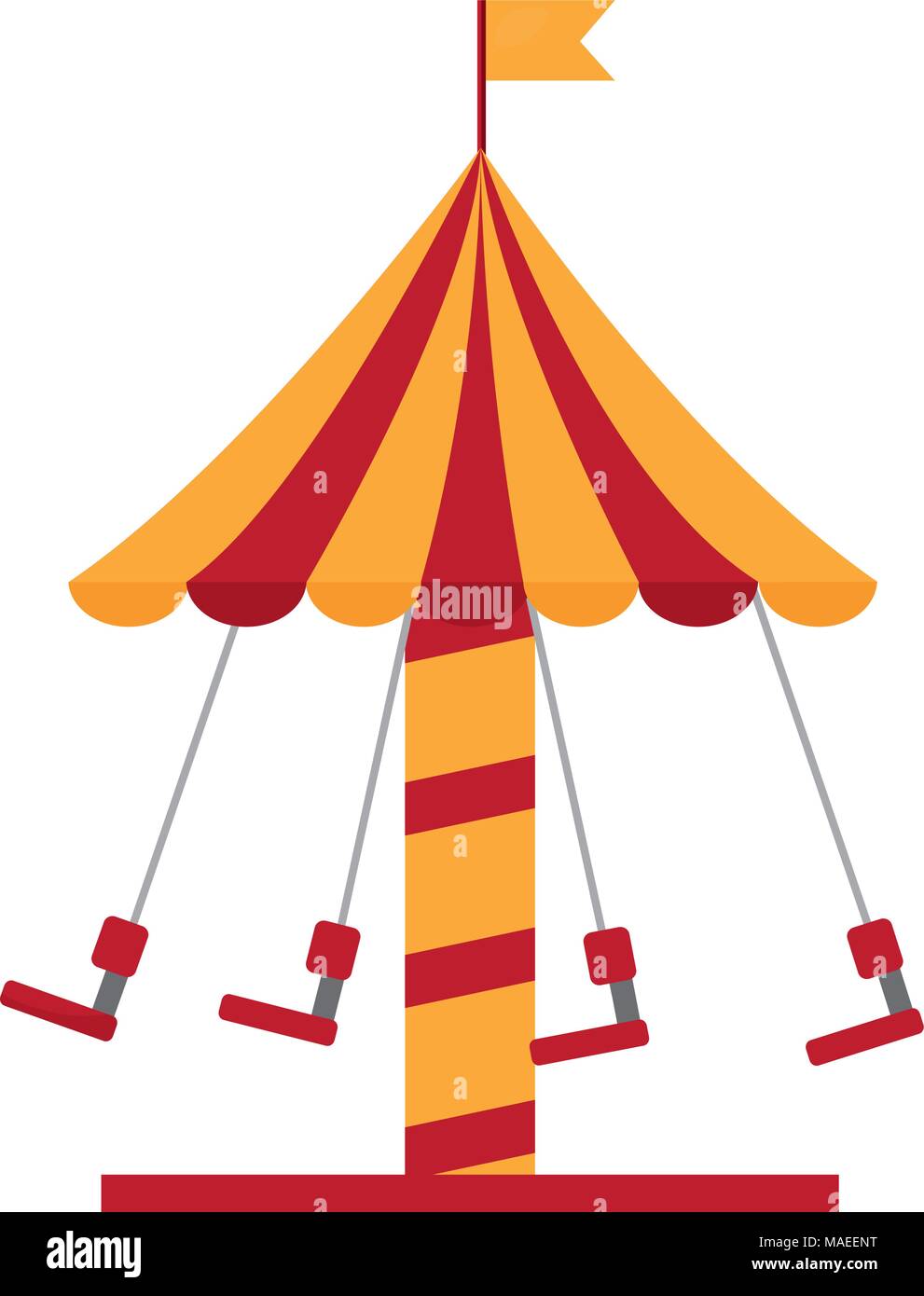 carousel carnival isolated icon vector illustration design Stock Vector ...