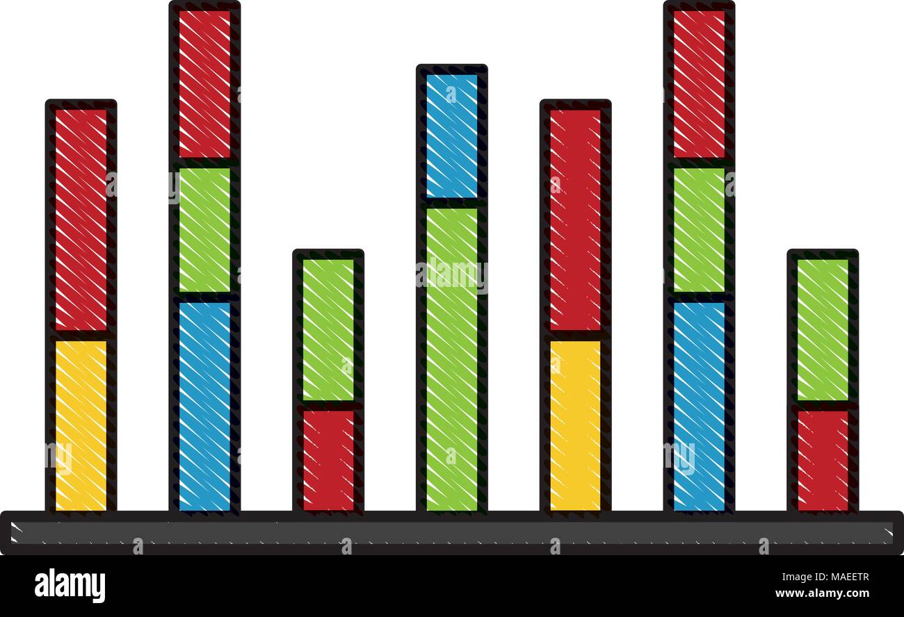 statistics infographic with bars vector illustration design Stock ...