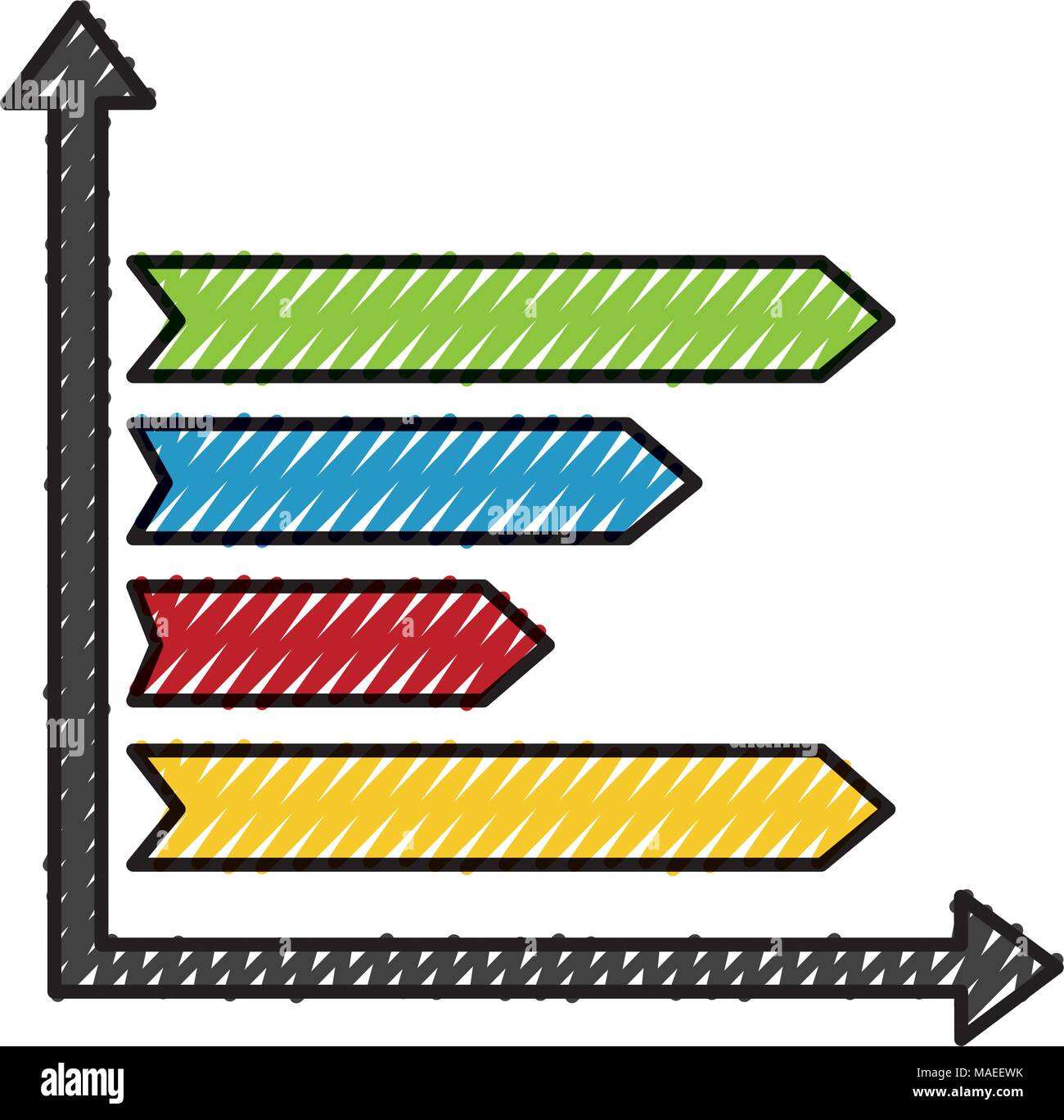statistics infographic with bars vector illustration design Stock ...