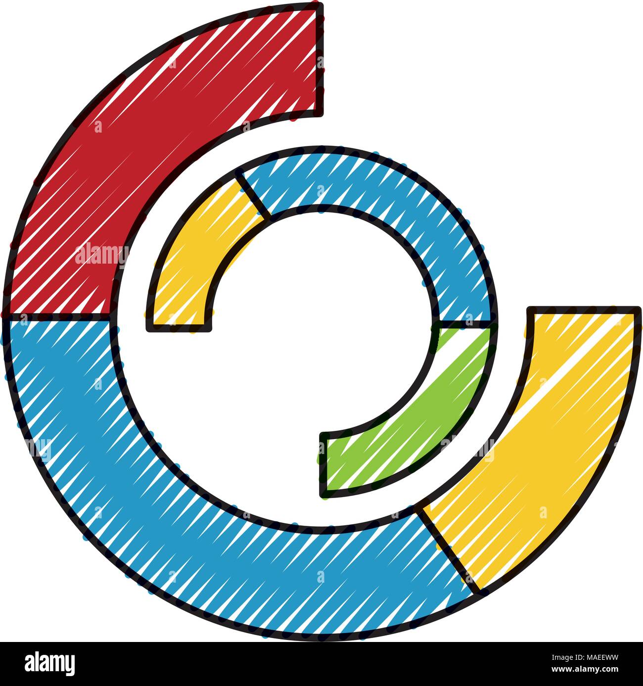 Circular statistical graphic hi-res stock photography and images - Alamy