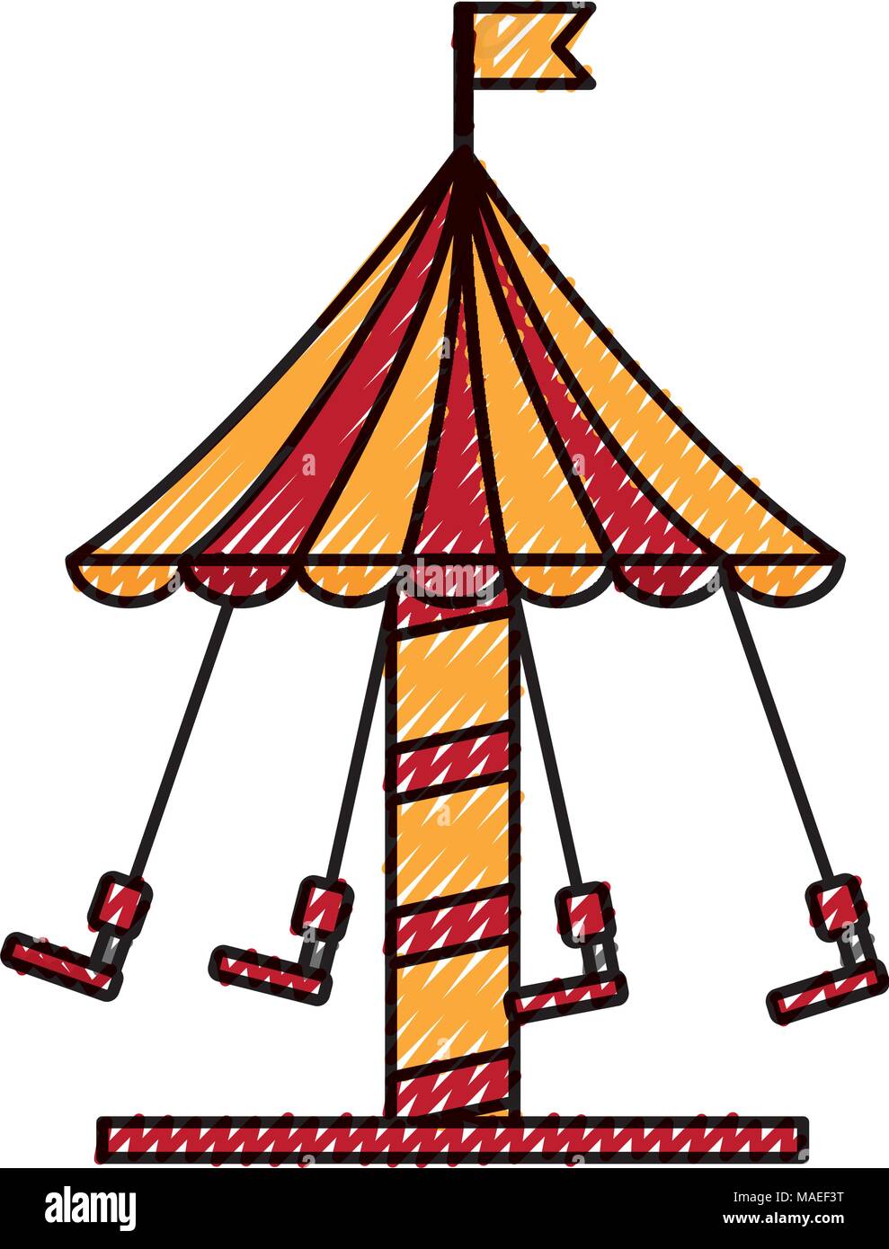 carousel carnival isolated icon vector illustration design Stock Vector ...