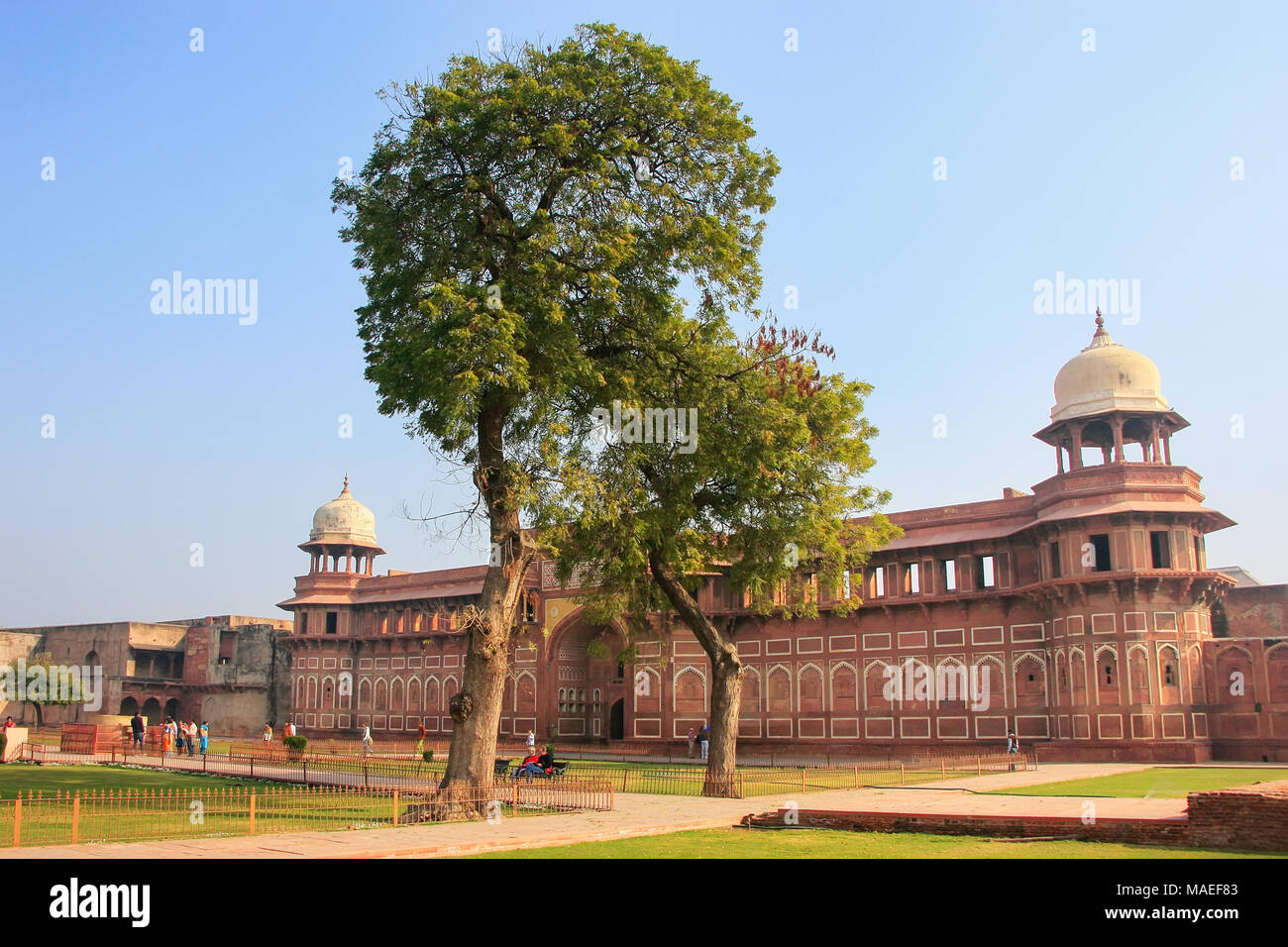 Jahangiri Mahal in Agra Fort, Uttar Pradesh, India. The fort was built ...