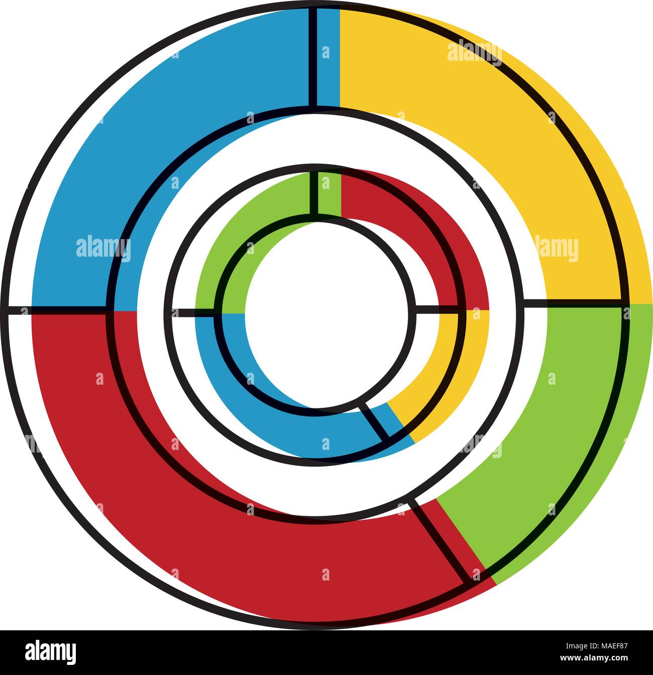 Circular statistical graphic hi-res stock photography and images - Alamy