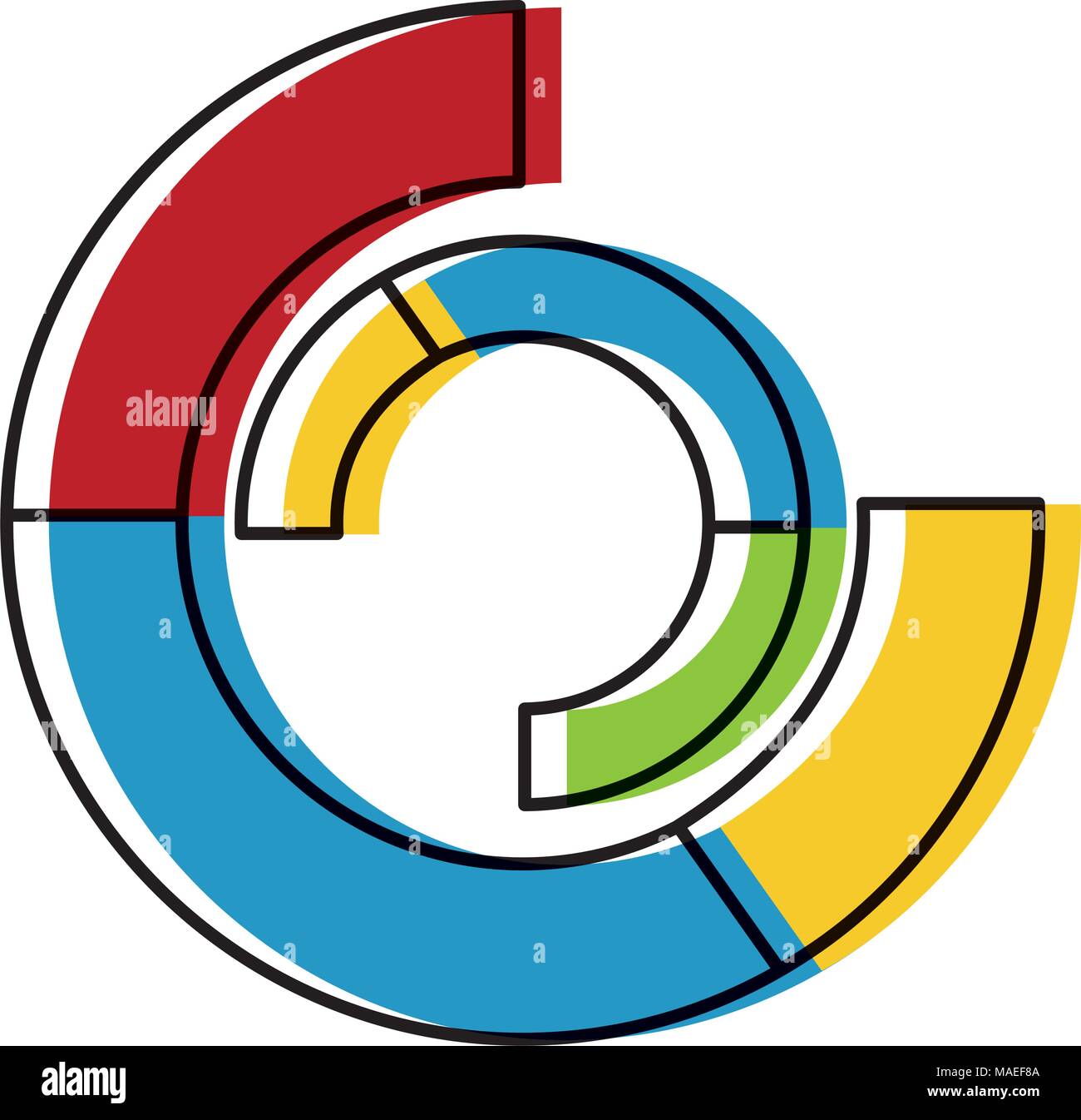 Circular statistical graphic hi-res stock photography and images - Alamy