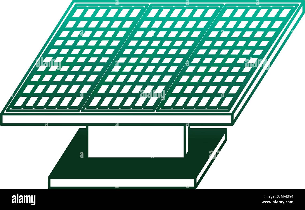 energy clean solar panel sustainable resources vector illustration ...