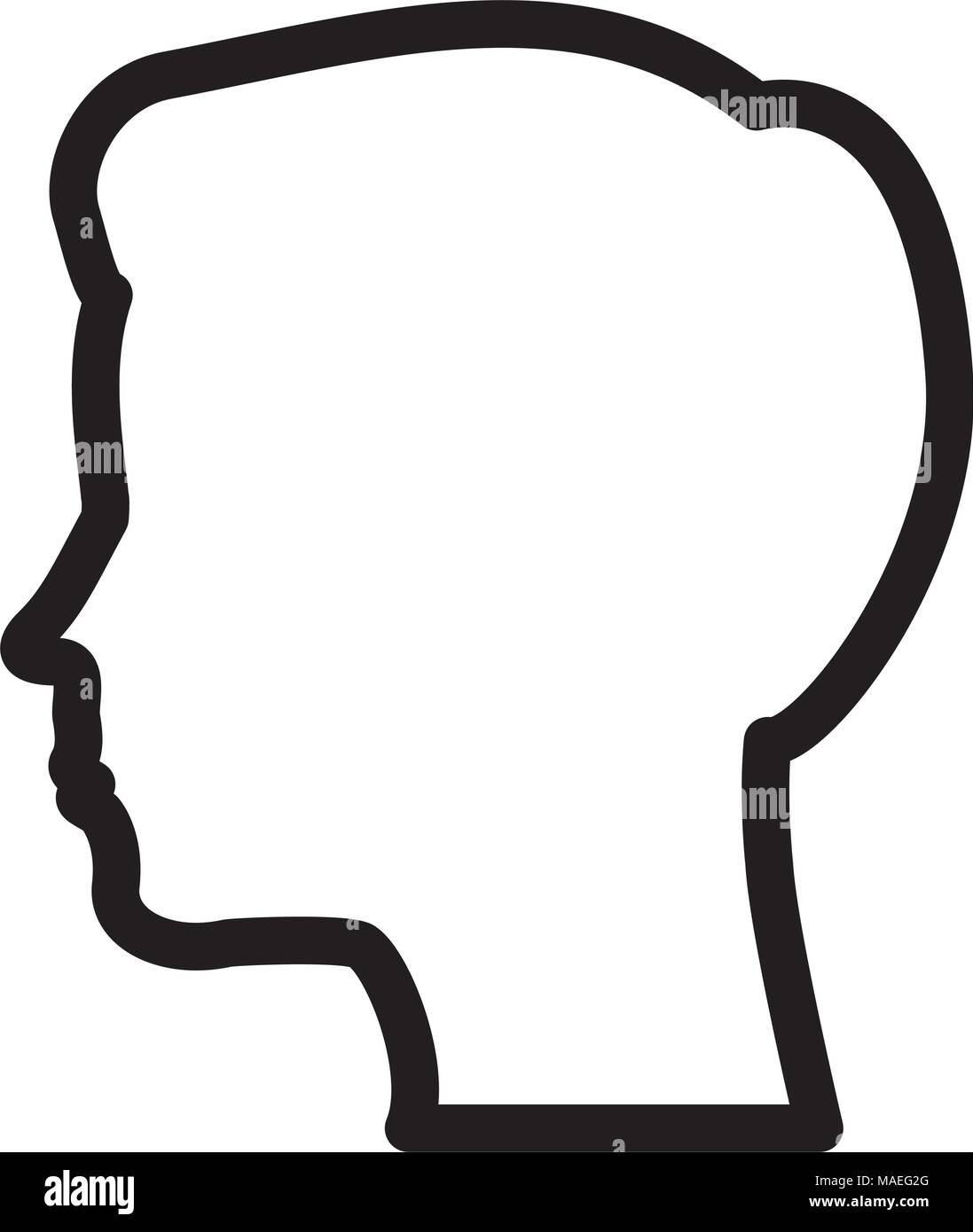 Stencil of boy Stock Vector Images - Alamy