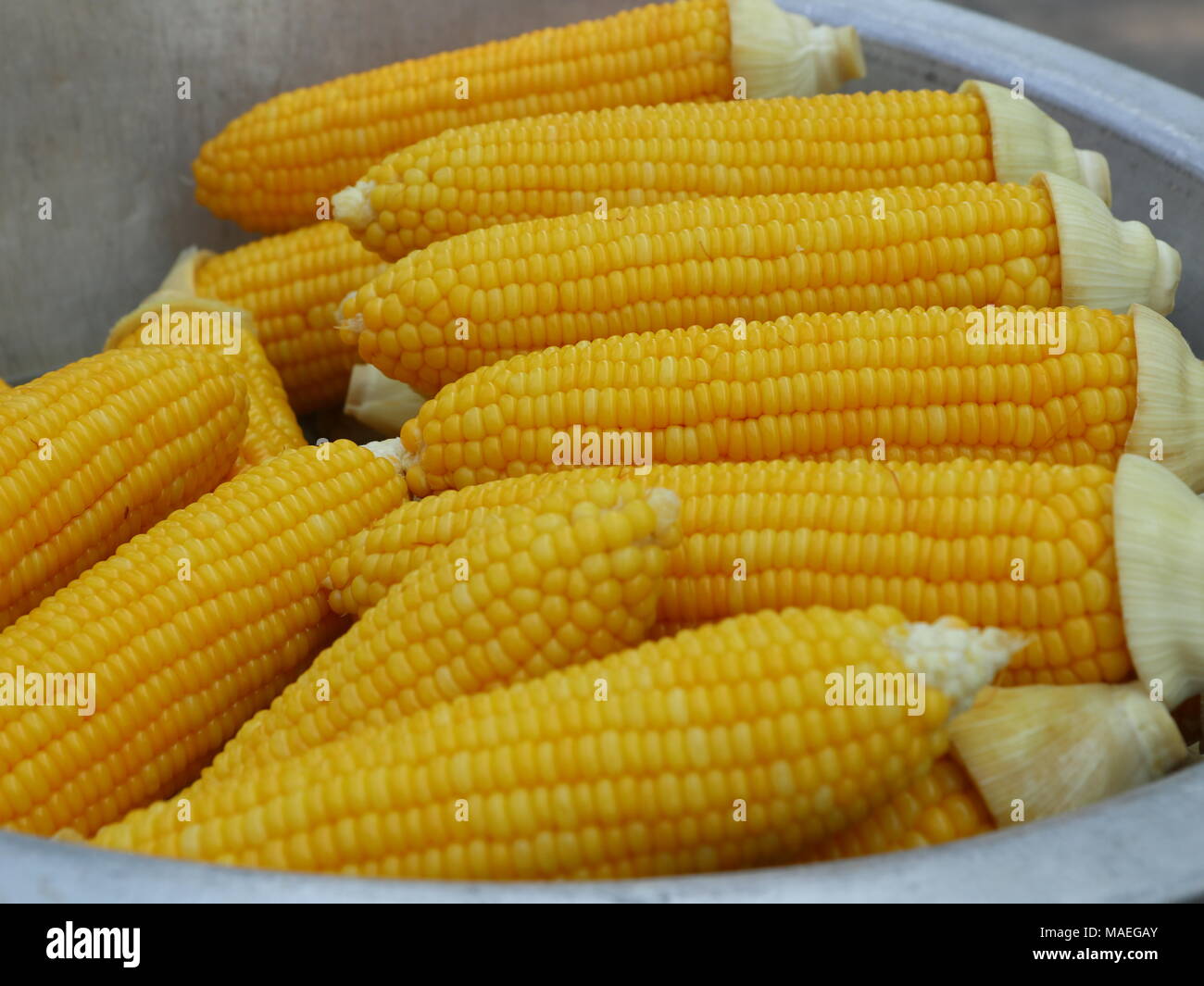 Boiled corns hi-res stock photography and images - Alamy