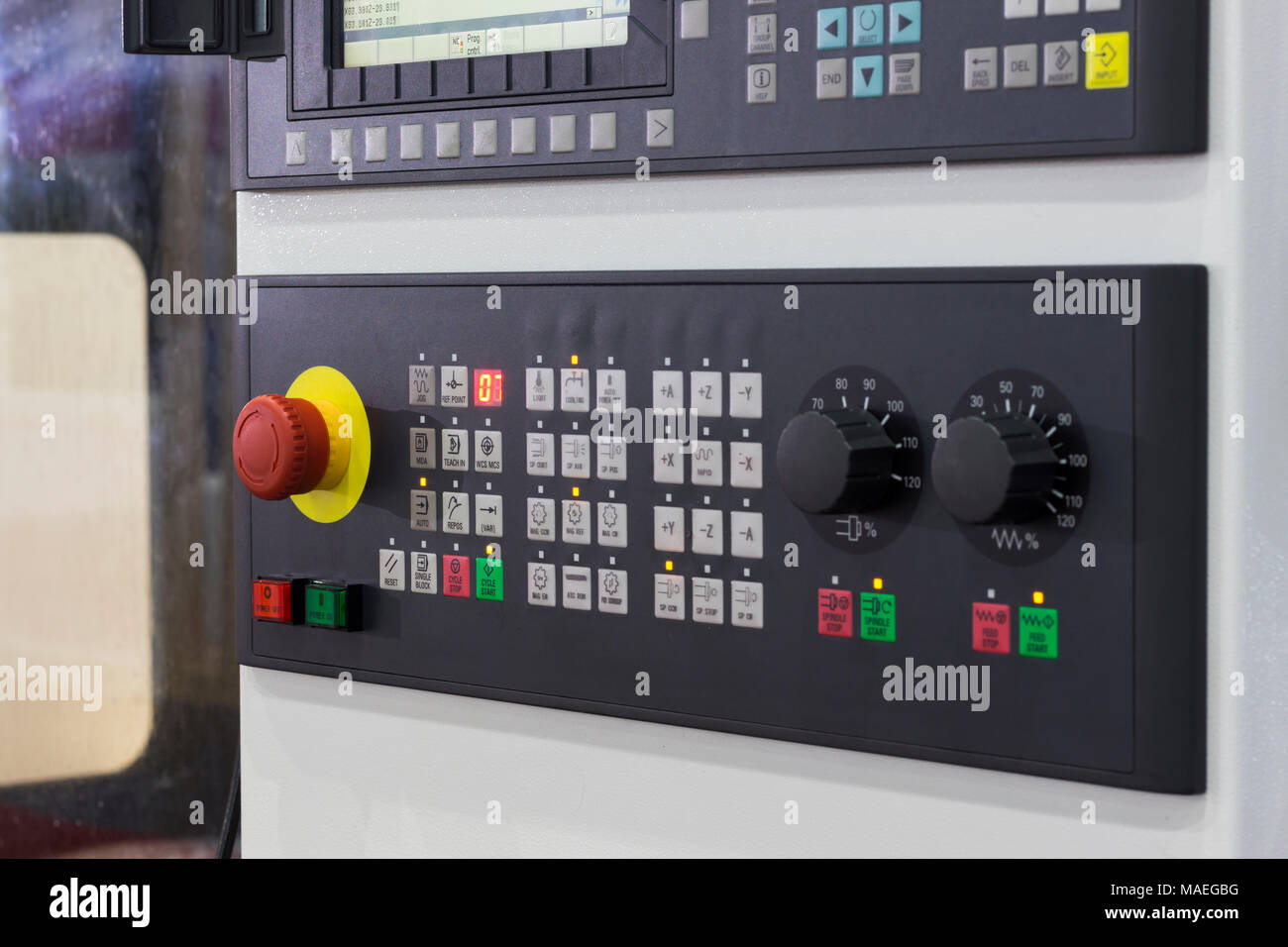 Control panel cnc machine hi-res stock photography and images - Alamy