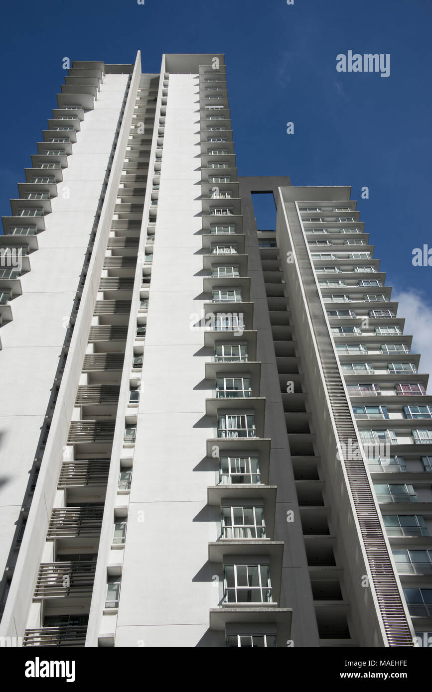 Modern skyscraper apartment building Mont Kiara Kuala Lumpur Malaysia ...