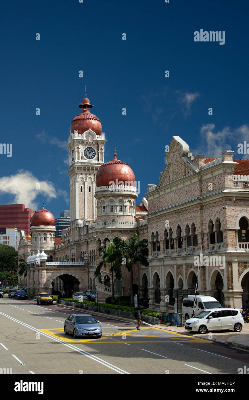 Sultan Abdul Building with clock tower and dome Merdeka Square Kuala ...