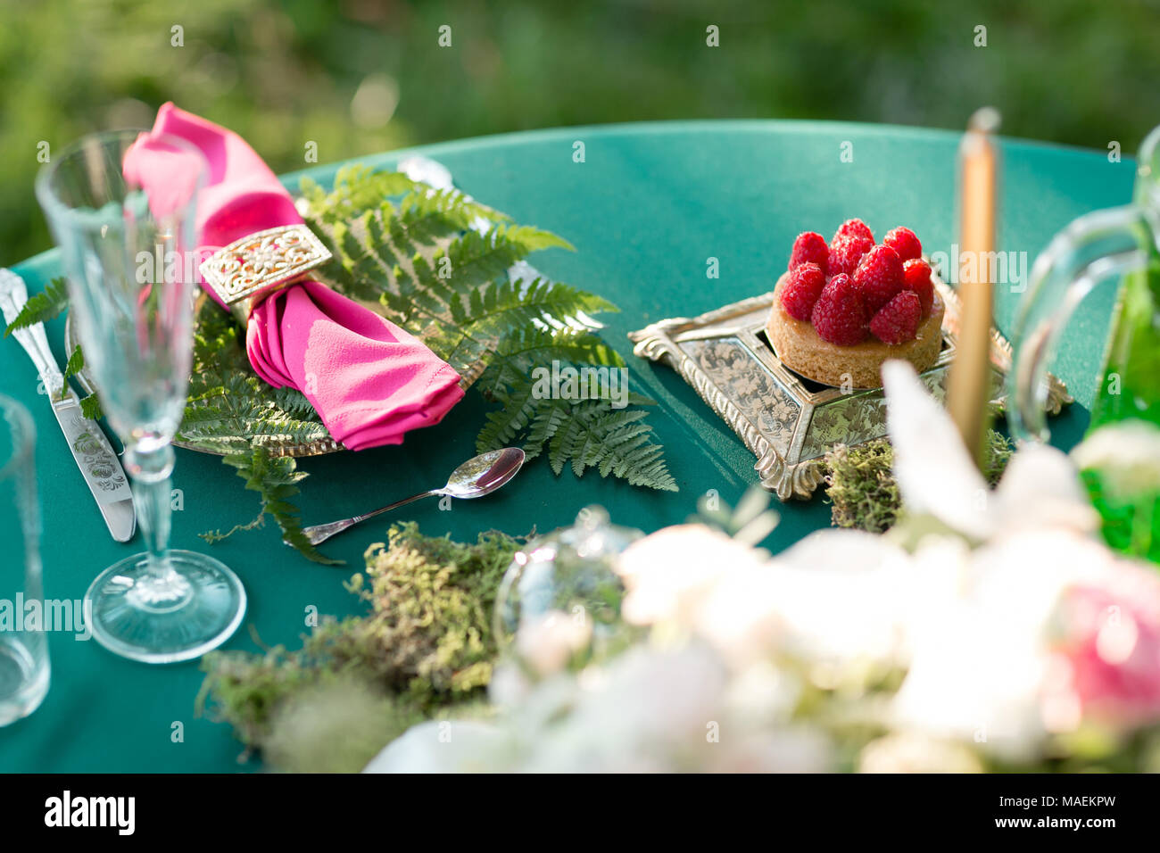 Raspberry And Silver Wedding Colors