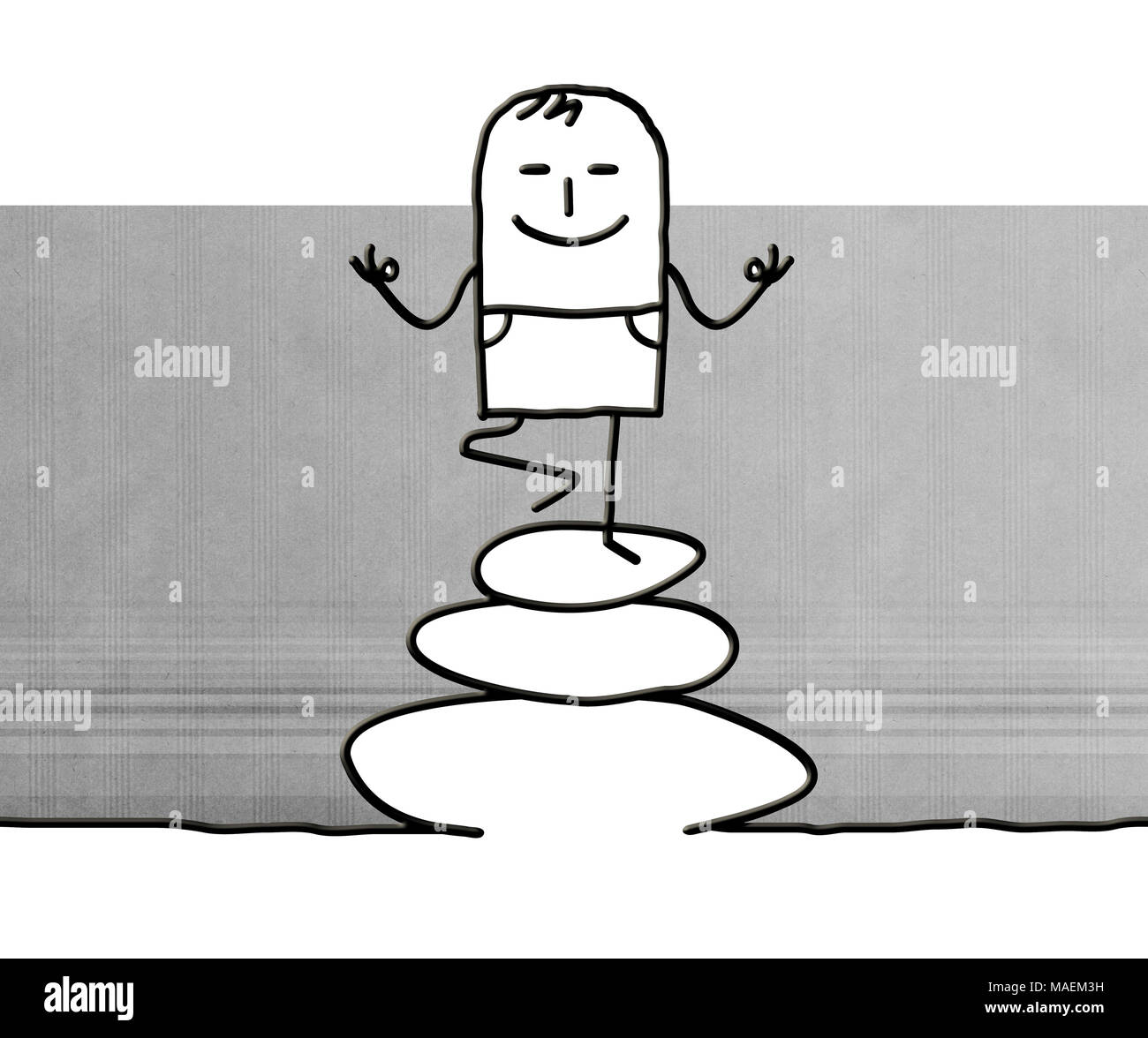Relaxing drawing hi-res stock photography and images - Alamy